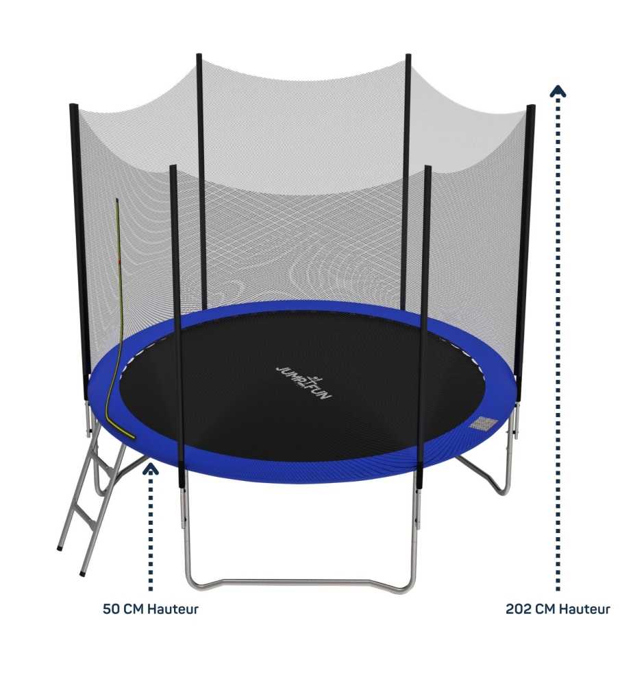 Trampoline pour enfant Jump4Fun Deluxe filet extérieur