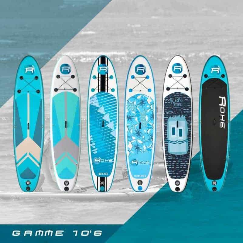 Pack stand up paddle gonflable 10'6 / 320 cm - Allround, Pacific