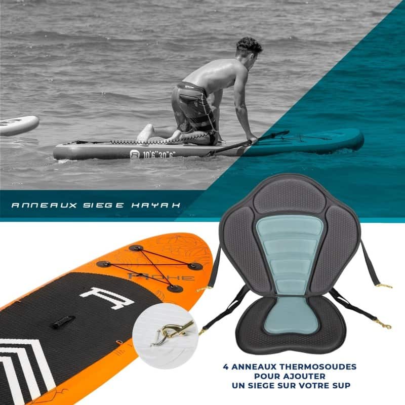 Pack stand up paddle gonflable 9' / 274 cm - Allround, orange