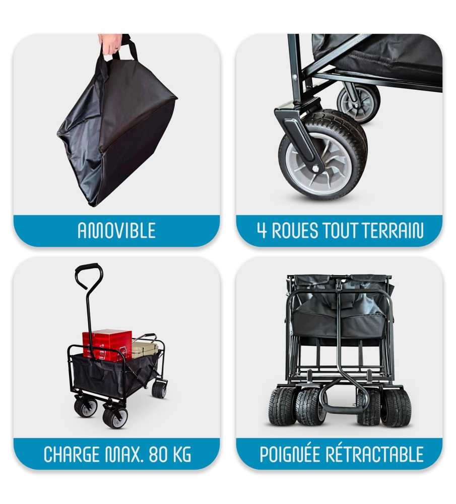 Chariot de Transport Pliable Campcruiser Tout terrain